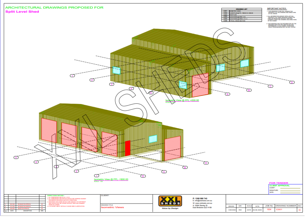 Construction Drawings | XXL CONSTRUCTIONS